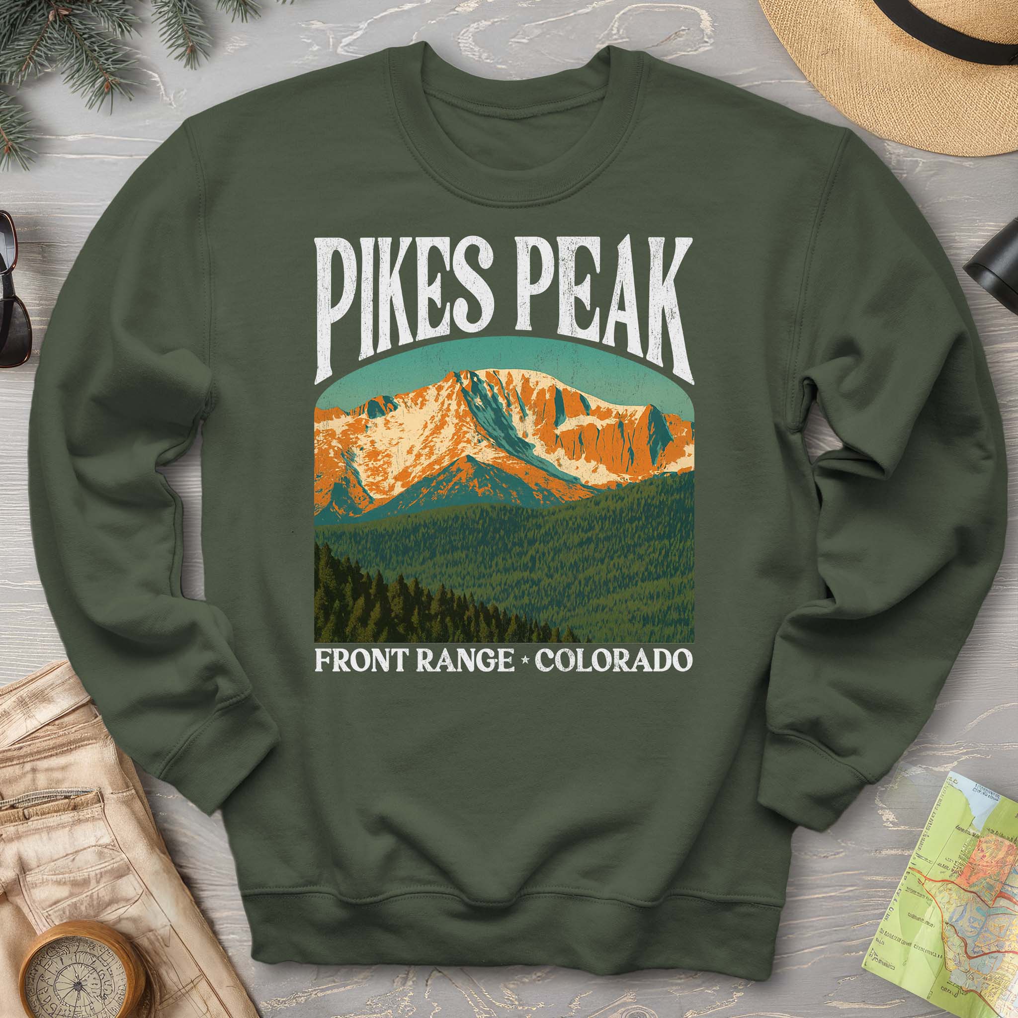Pikes Peak "Big and Bold" Sweatshirt – Triangle Threads