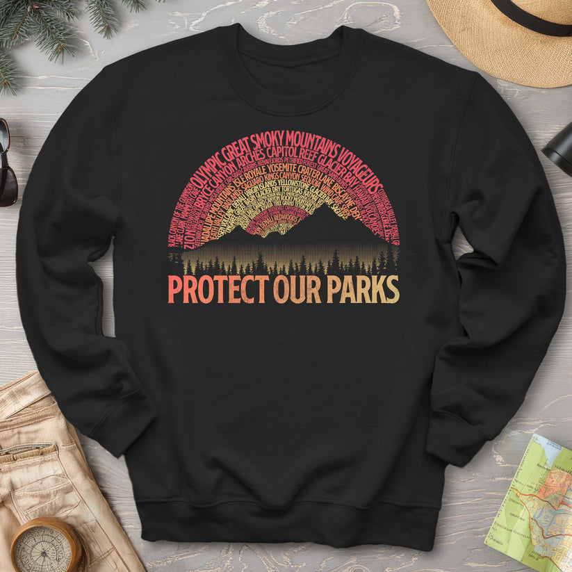 Protect Our Parks Word Art Sweatshirt – Triangle Threads