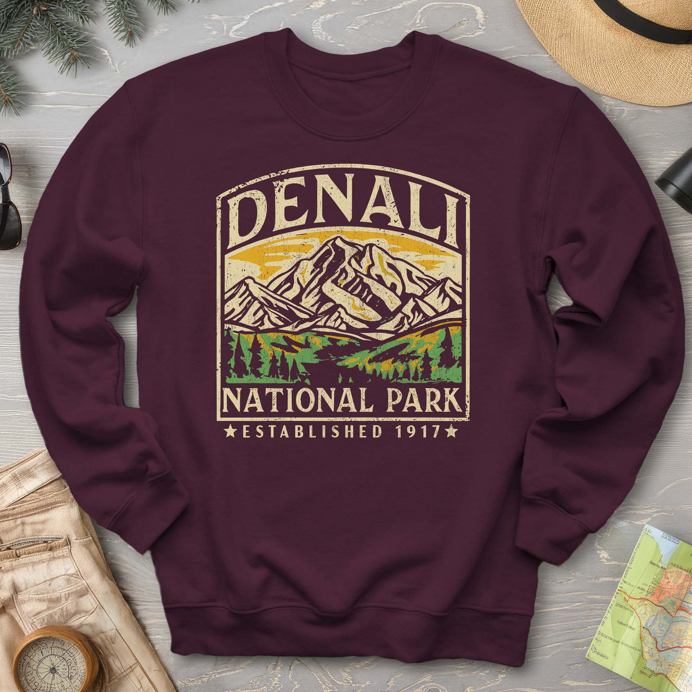 Denali National Park Vintage Sweatshirt – Triangle Threads