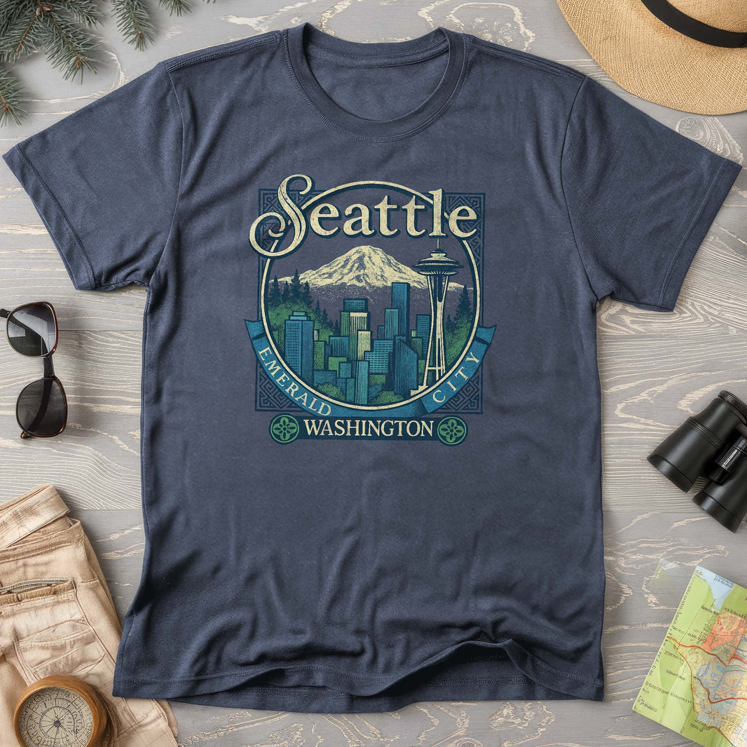 Seattle Retro 90's Emerald City T-Shirt